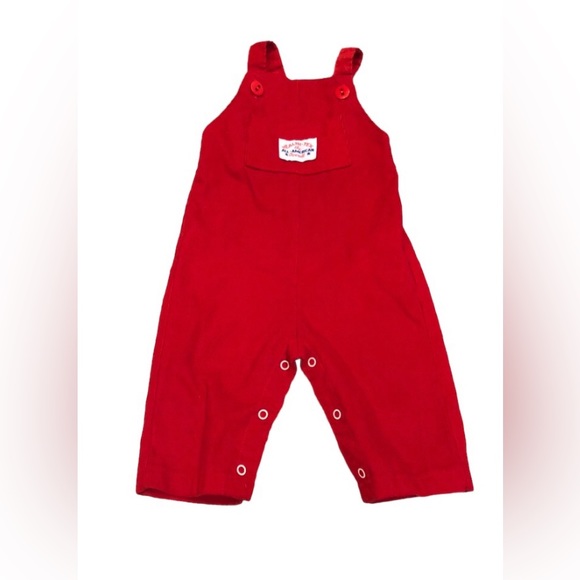 healthtex | One Pieces | Vintage Healthtex Red Corduroy Overalls Jumper ...